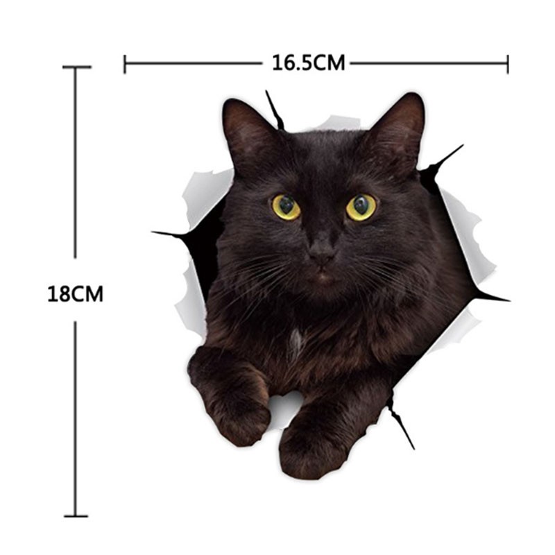 3D 5Kind Of Funny Cute Cat Side Car Stickers Vinyl Car Body Wall Window ...