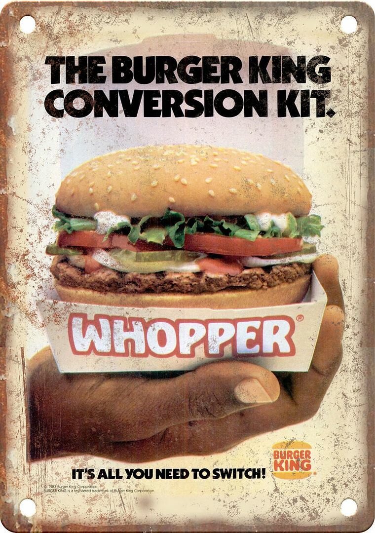 Vintage Burger King Whopper