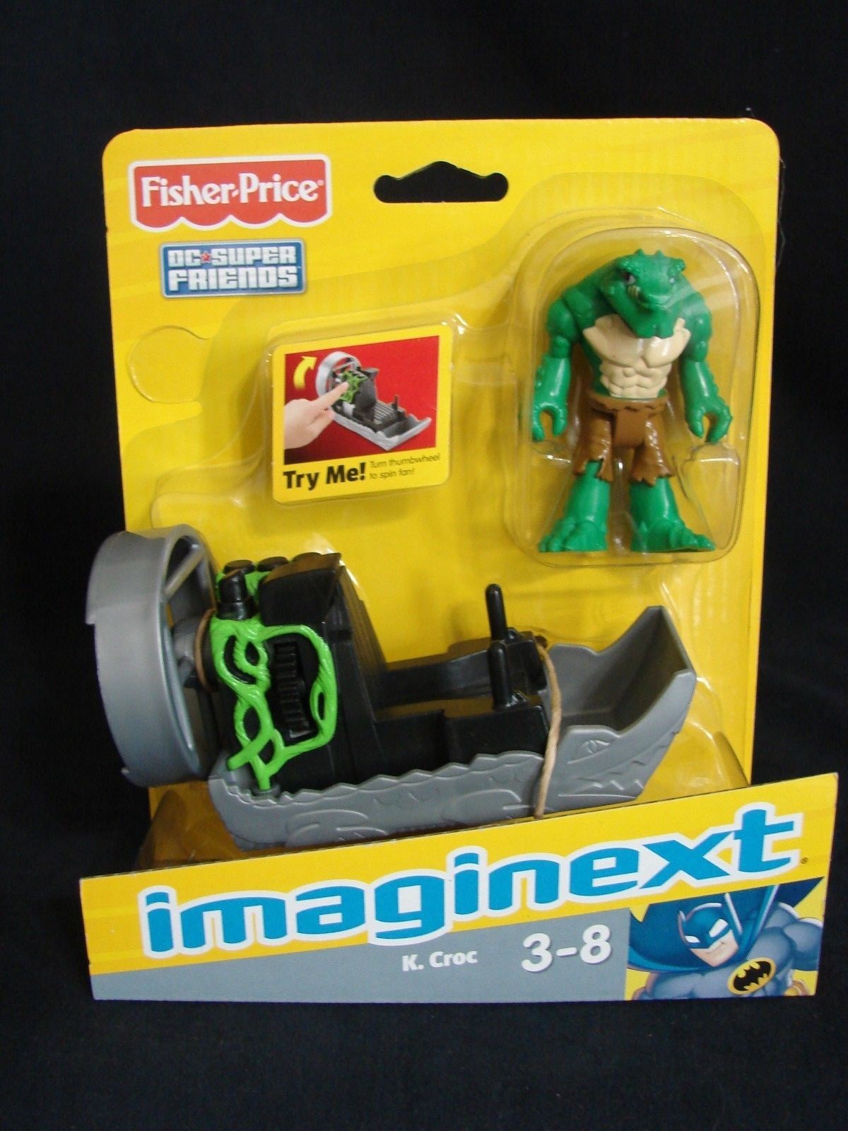 Fisher Price Imaginext K Croc Air Boat New 2010 Figure for Batcave ...
