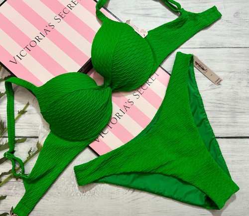 Victoria's Secret Twist Removable Push-Up Bikini Swim Twist Cheeky Set ...