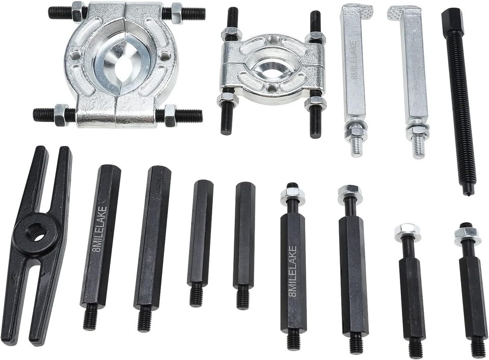 14Pcs Bearing Puller Set 5 Ton Bearing Separator Splitter Tool 2" & 3 ...