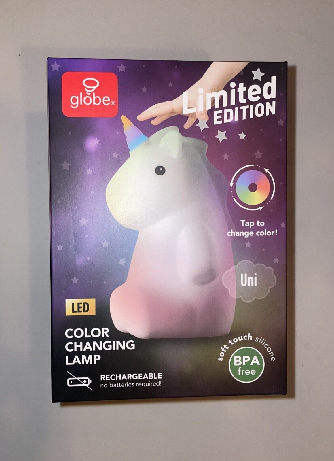 Globe LED Color Changing Unicorn (Uni) Lamp Rechargeable LIMITED ...
