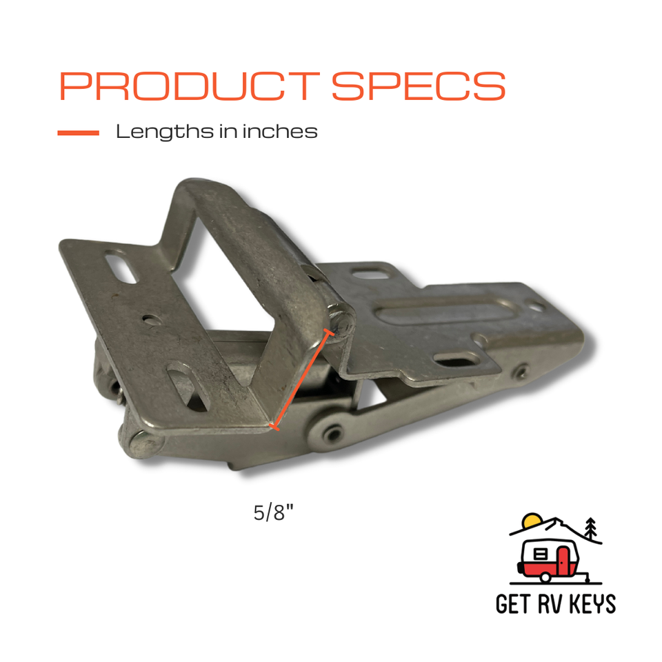 2 Hinge Spring Loaded Support Strut Nickel RV Overhead Cabinet ...