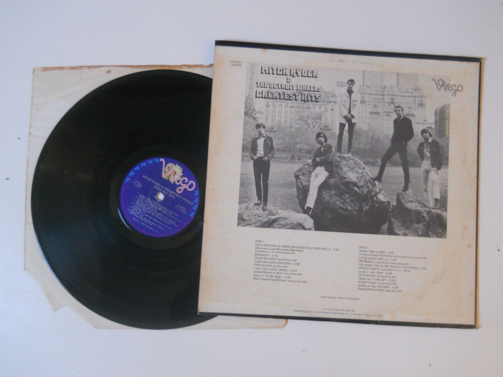 Mitch Ryder and the Detroit Wheels GREATEST HITS Virgo SV12001 1972 VG+ ...