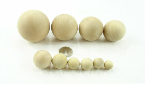 Natural Wooden Balls/Half-Balls/Cubes Sphere Semi-circle Block Craft ...