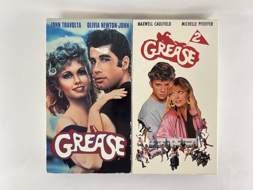 Grease & Grease 2 VHS Tapes, John Travolta Olivia-Newton John Set Of 2 ...