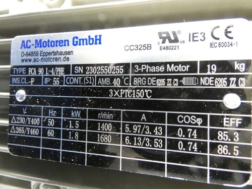 AC MOTOREN FCA 90 L-4/PHE REXROTH 4WE6H62 NSNP | eBay