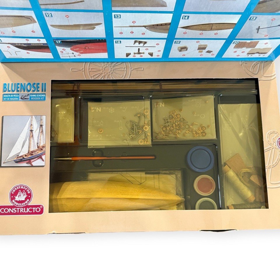Bluenose II Fishing Schooner Wooden Model Boat Ship Kit - Scale 1:35 | eBay