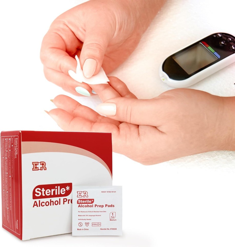 Ever Ready First Aid Alcohol Prep Pads Individually Wrapped Medium 2 ...