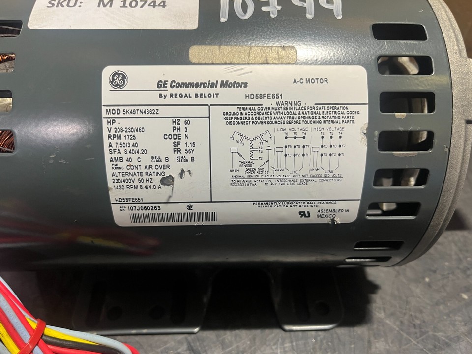 GE Motors / 5K49TN4662Z / 56Y / Electric Motor | eBay