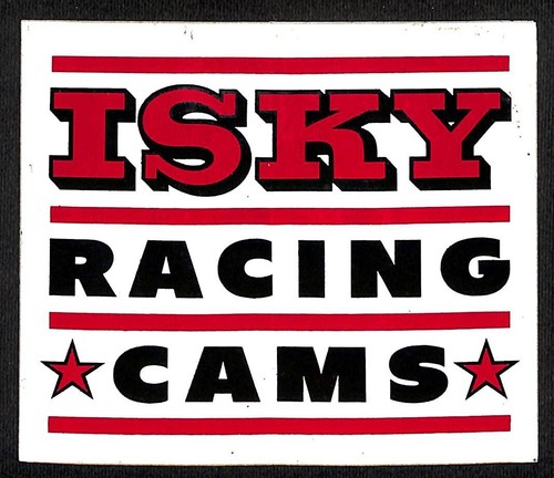 Isky Racing Cams Performance Auto Racing Sticker 4 1/8" x 4 7/8" c1969 ...