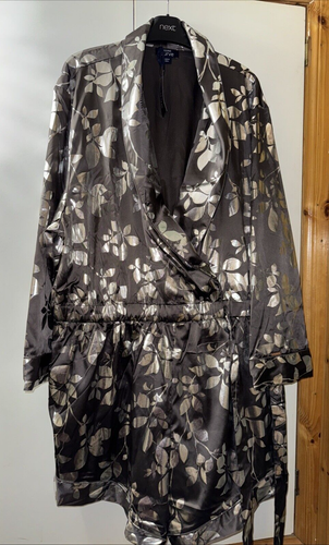 Figleaves Curves Playsuit Size 26 Wrap New Tags Silver Leafs Long ...