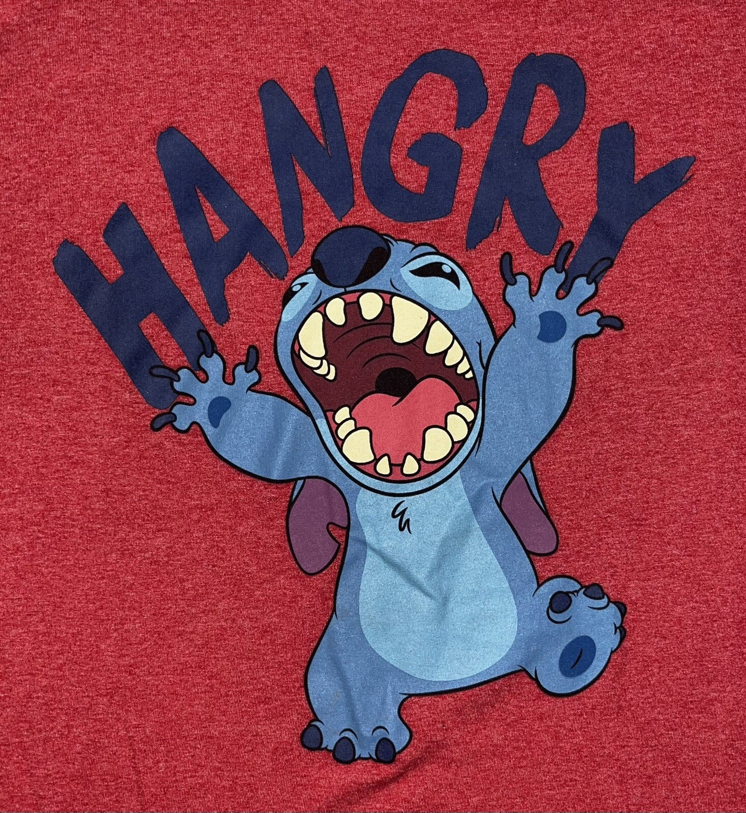 Rare Vintage Disney Lilo & Stitch Hangry Shirt Sz M - Gem