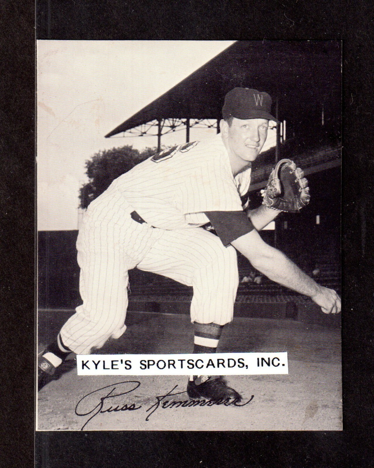Russ Kemmerer SENATORS UNSIGNED 3-1/2 x 4-1/2 B&W TEAM ISSUED PHOTO ...