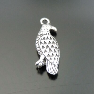 10pcs Antique Silver Alloy Eagle Hawk Bird Pendant Charms DIY ...