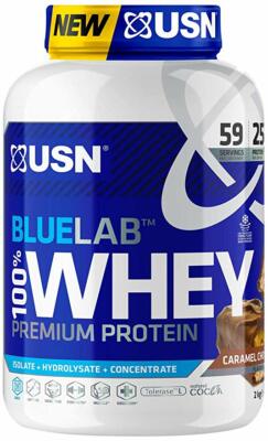 USN Blue Lab 100% Premium Whey Protein 2kg - Isolate / Hydrolysate ...
