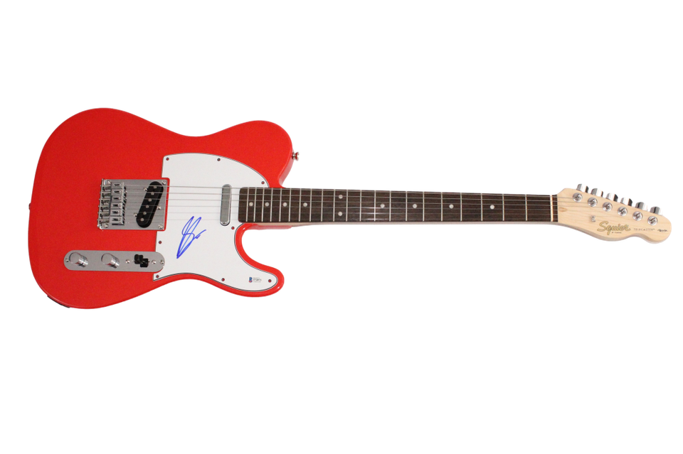 Shania Twain Signed Autograph Red Fender Electric Guitar The Woman in ...
