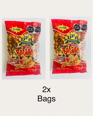 2 X CACAHUATE BOTANERO HOT SNACK BAR PEANUTS BOLSA GRANDE Each Bad Is ...