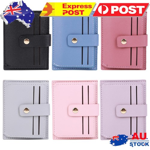 Women Wallet Fashion Simple Leather Case Multi-Slots Small Purse Card ...