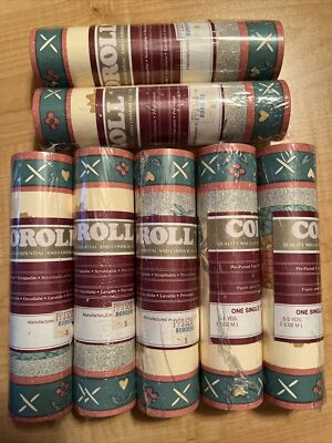 Vintage Coloroll Chicken and Rooster Wallpaper Border 7 Rolls Country ...