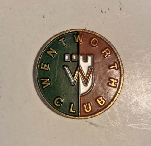 WENTWORTH GOLF & COUNTRY CLUB, SURREY, UK. 1"-coin style Ball Marker ...