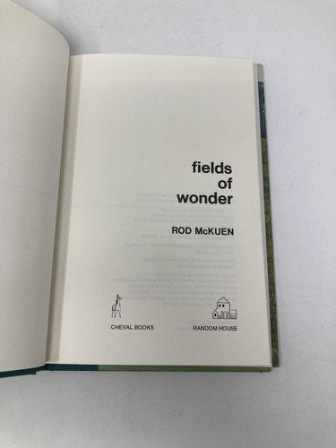 Fields of Wonder by Rod McKuen First 1st Edition LN HC 1971 | eBay