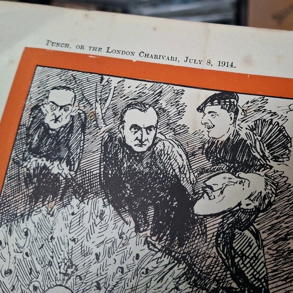 VINTAGE 1914 PUNCH BRITISH CARTOON - "THE POLITICAL JUNGLE" - L. RAVEN ...