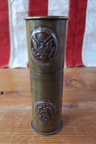 WWI USMC & ARMY Trench Art 37mm Shell case Lighter. Works | eBay