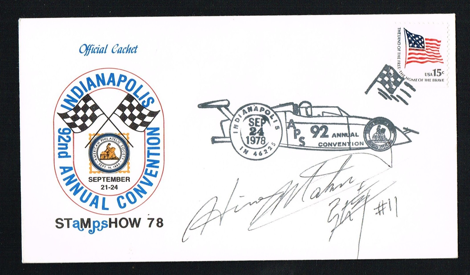 Hiroyuki Hiro Matsushita signed autograph auto Indianapolis Postal ...