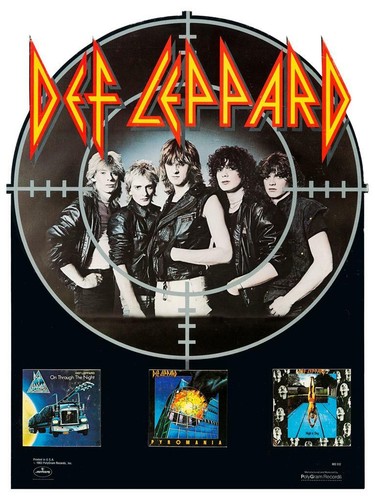 Def Leppard - HUGE POSTER - Pyromania promo - AMAZING Wall Art Print | eBay