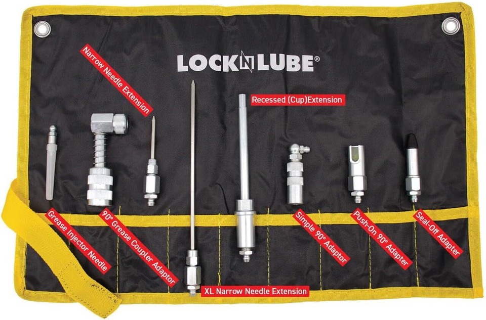 LockNLube 8-Piece Quick Connect Greasing Accessory Kit. fitting ...