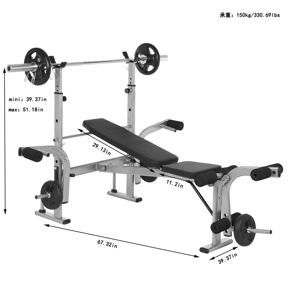 Bench Press Machine Dimensions