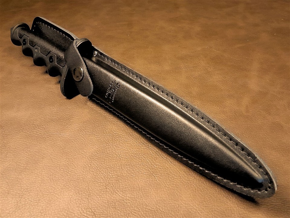 Combat Commander V42 Tactical Assassins Stiletto Dagger Knife w/Leather ...