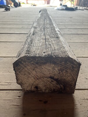 Reclaimed Lumber From 1860 Barn, 7 1/2 Foot Beam With Live Edge And ...