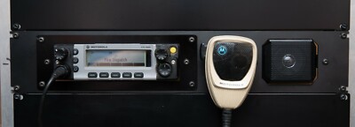 19” Rack Mount Panel + Speaker For Motorola XTL2500 XTL1500 APX4500 ...