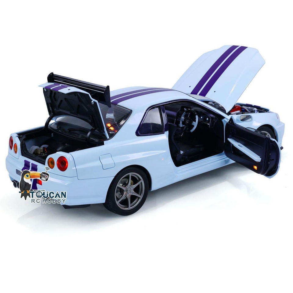 US Stock Capo 4WD 1/8 RC Racing Car R34 4x4 High Speed Metal RTR Drift ...
