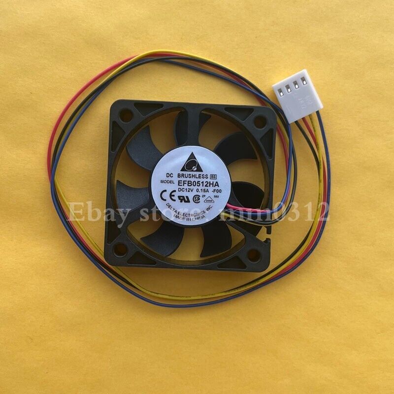 Delta EFB0512HA 5010 DC12V 0.15A 5CM 4-Pin Ball Cooling Fan | eBay