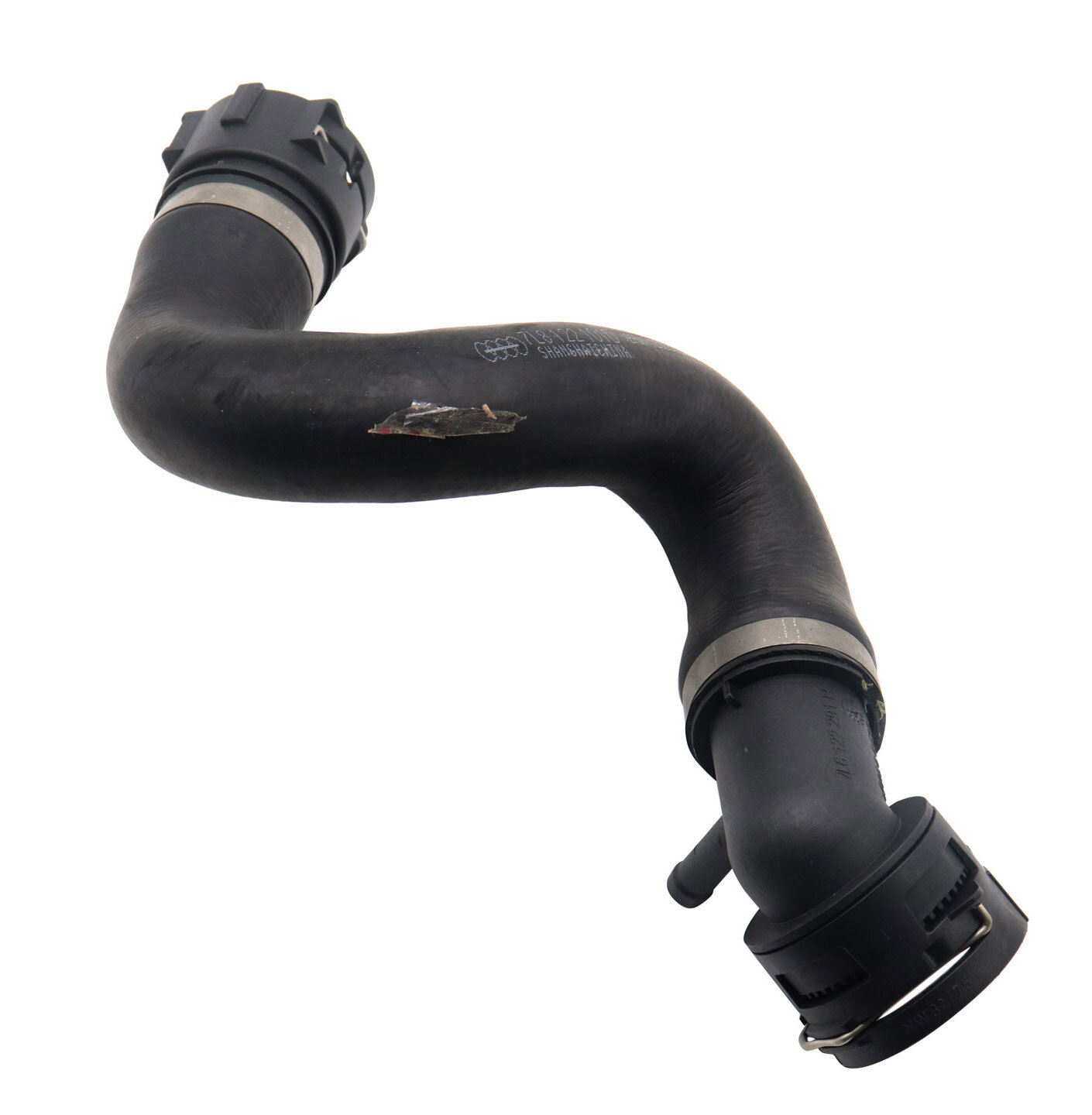 Black Upper Radiator Coolant Hose Fits For AUDI Q7 4L 7L8122101D US ...