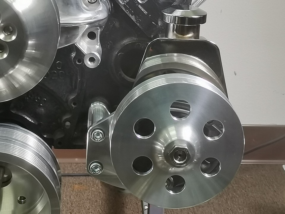 SBC 350 400 Chevy Small Block Serpentine Pulley Conversion Kit Power ...