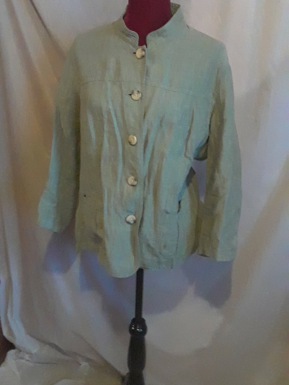 Cherokee Size XL Women's Green Spring Jacket with Mandarin Collar | eBay