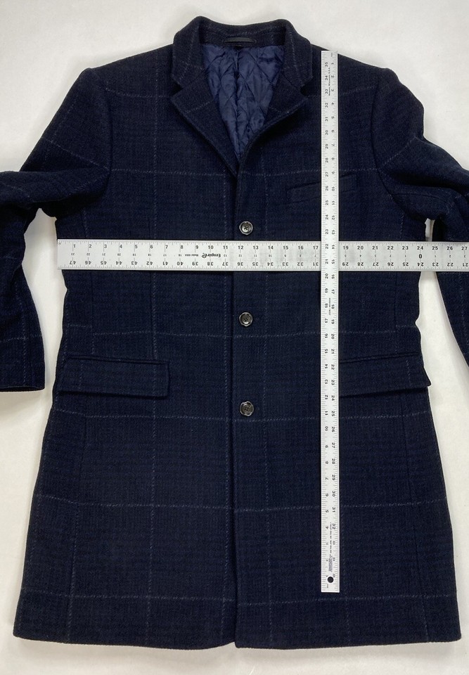 J Crew Ludlow Topcoat Wool Blend Coat PrimaLoft Jacket Men Size 46R ...