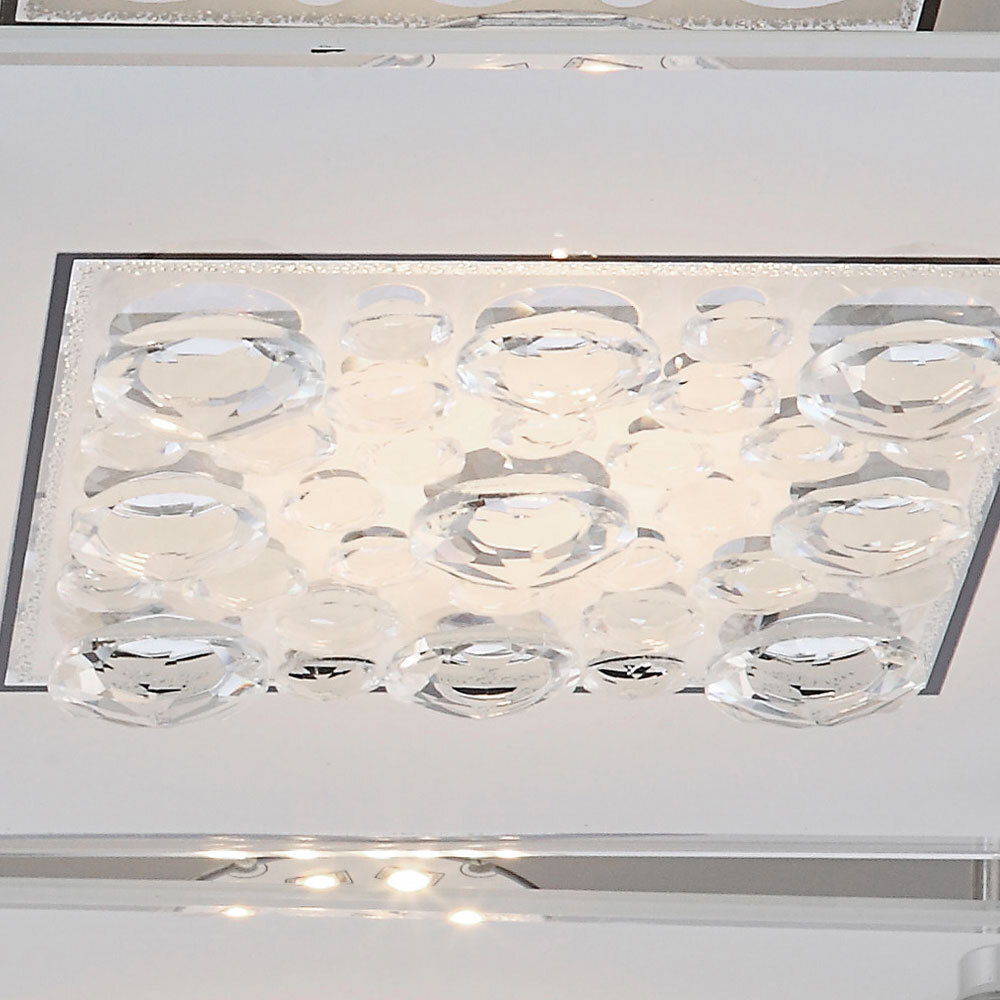 Design LED Decken Glas Leuchte Kristall Arbeits Zimmer Strahler Büro ...