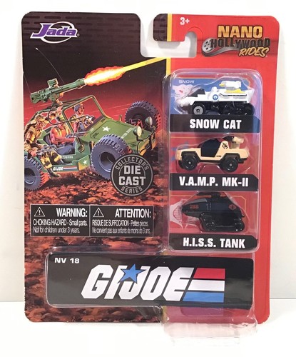 G.I. Joe Nano Hollywood Rides Vehicle 3-Pack Diecast Micro Cars Jada ...