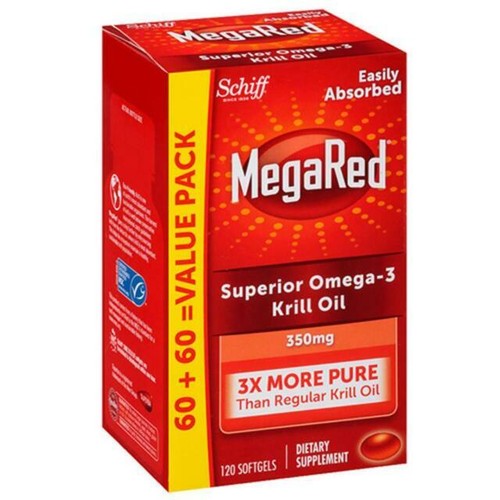 Schiff MegaRed Omega-3 Krill Oil Softgels -120 Count 20525953308 | eBay