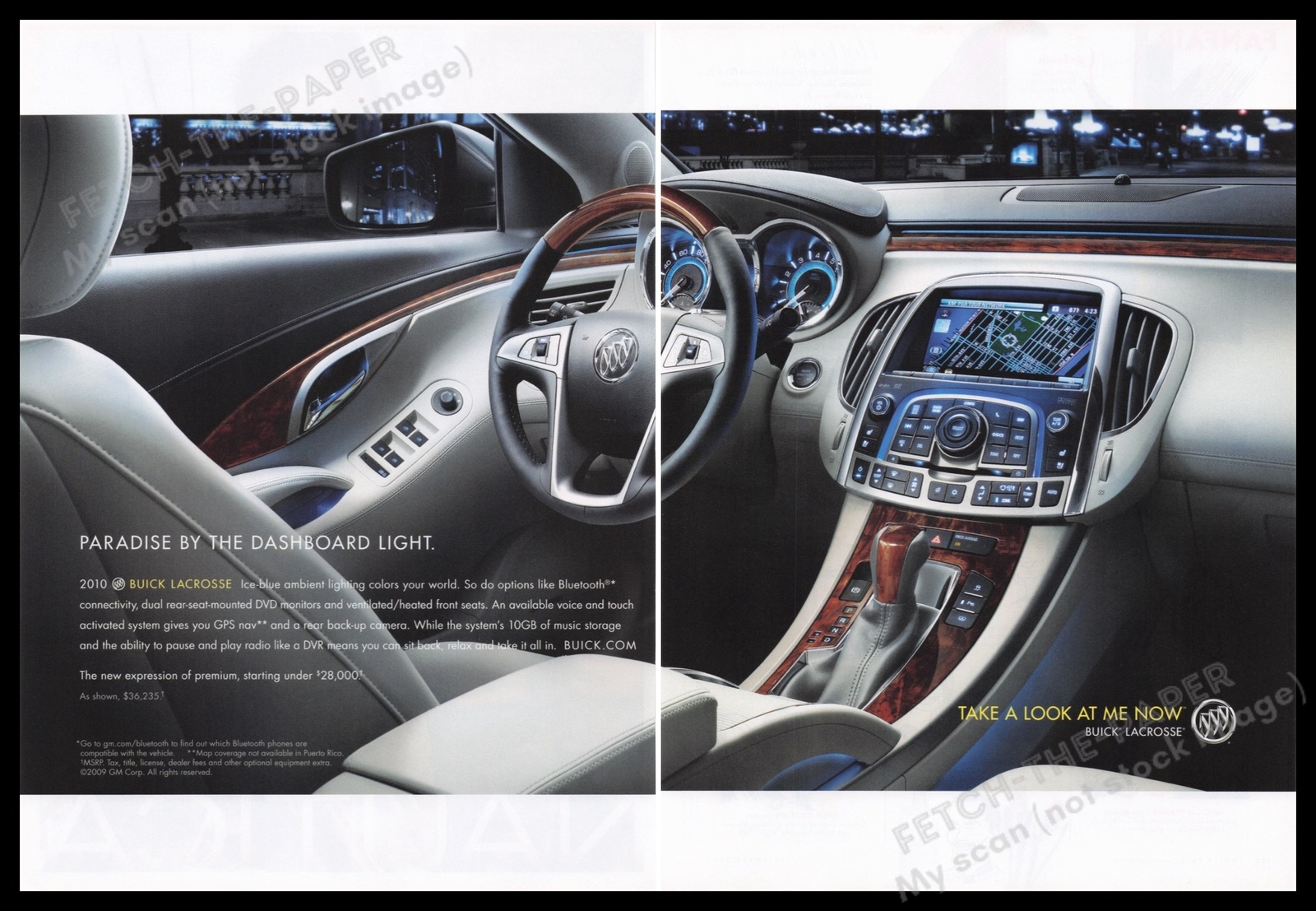 Buick Lacrosse Car 2000s Print Advertisement (2 pages) 2009 Interior ...