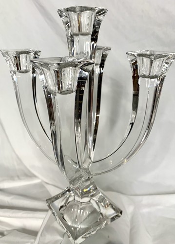 Vintage Signed Nachtmann Crystal Five Arm Candle Holder Candelabra ...