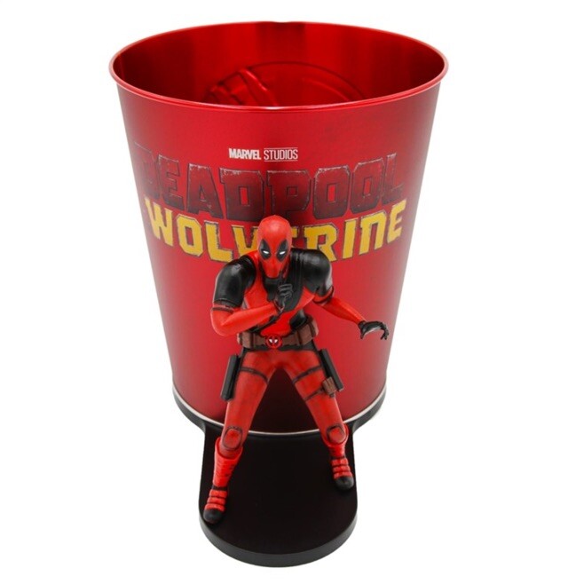 Deadpool & Wolverine 130oz Popcorn Tin With Characters Cinemark Limited ...