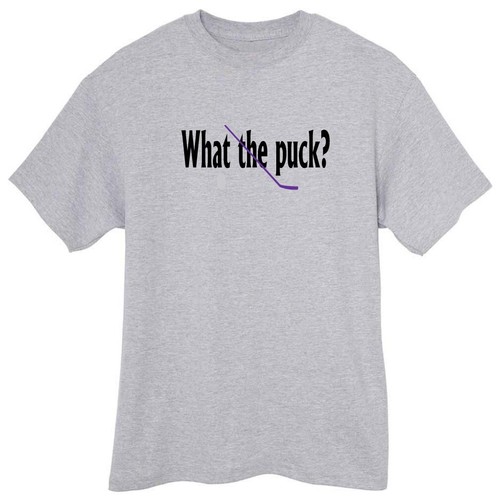 What The Puck Hockey Stick Funny T-Shirt | eBay