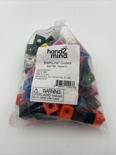 Hand2Mind Math Link Cubes Set Of 100 | eBay