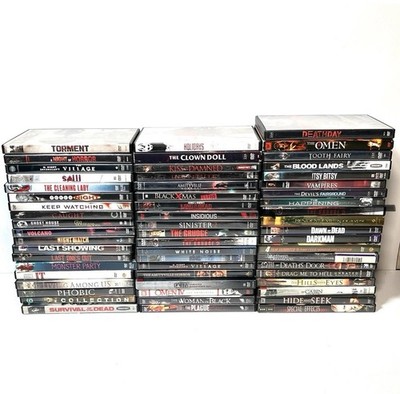 Lot of 57 DVDs Horror Movies Gore Scary Zombie Paranormal Dark | eBay